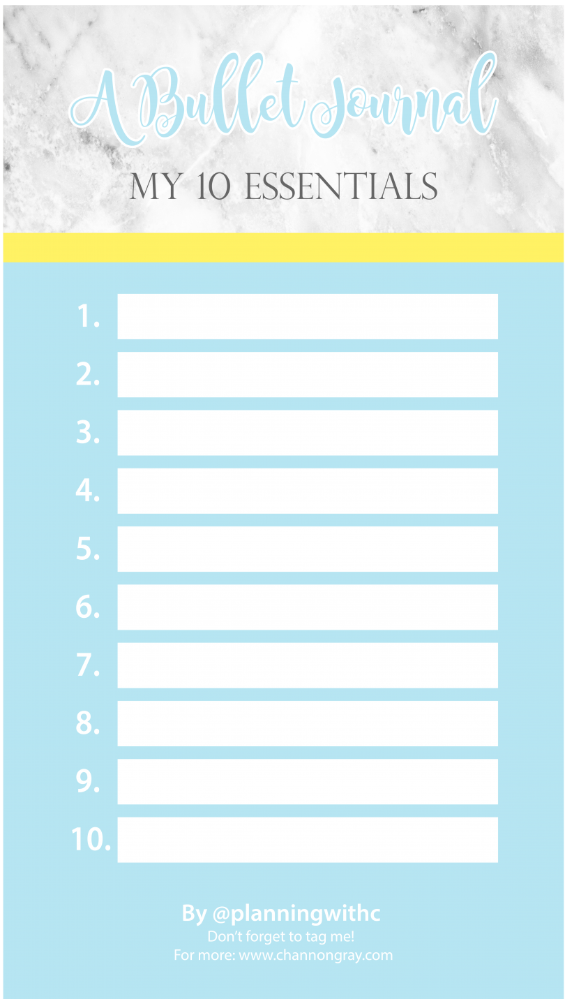 Bullet Journal Inspired Facebook and Instagram Story Templates ...