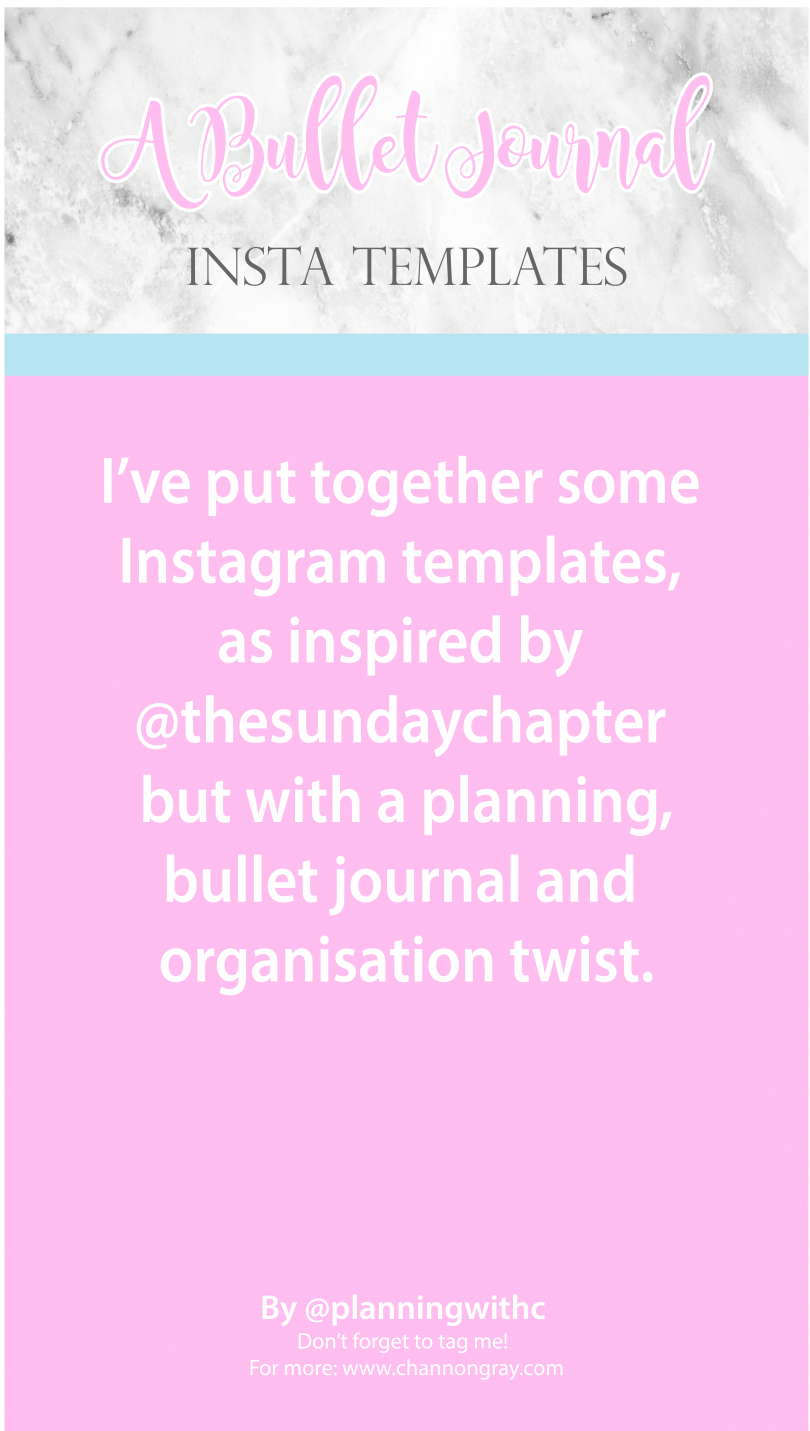 Bullet Journal Inspired Facebook and Instagram Story Templates ...