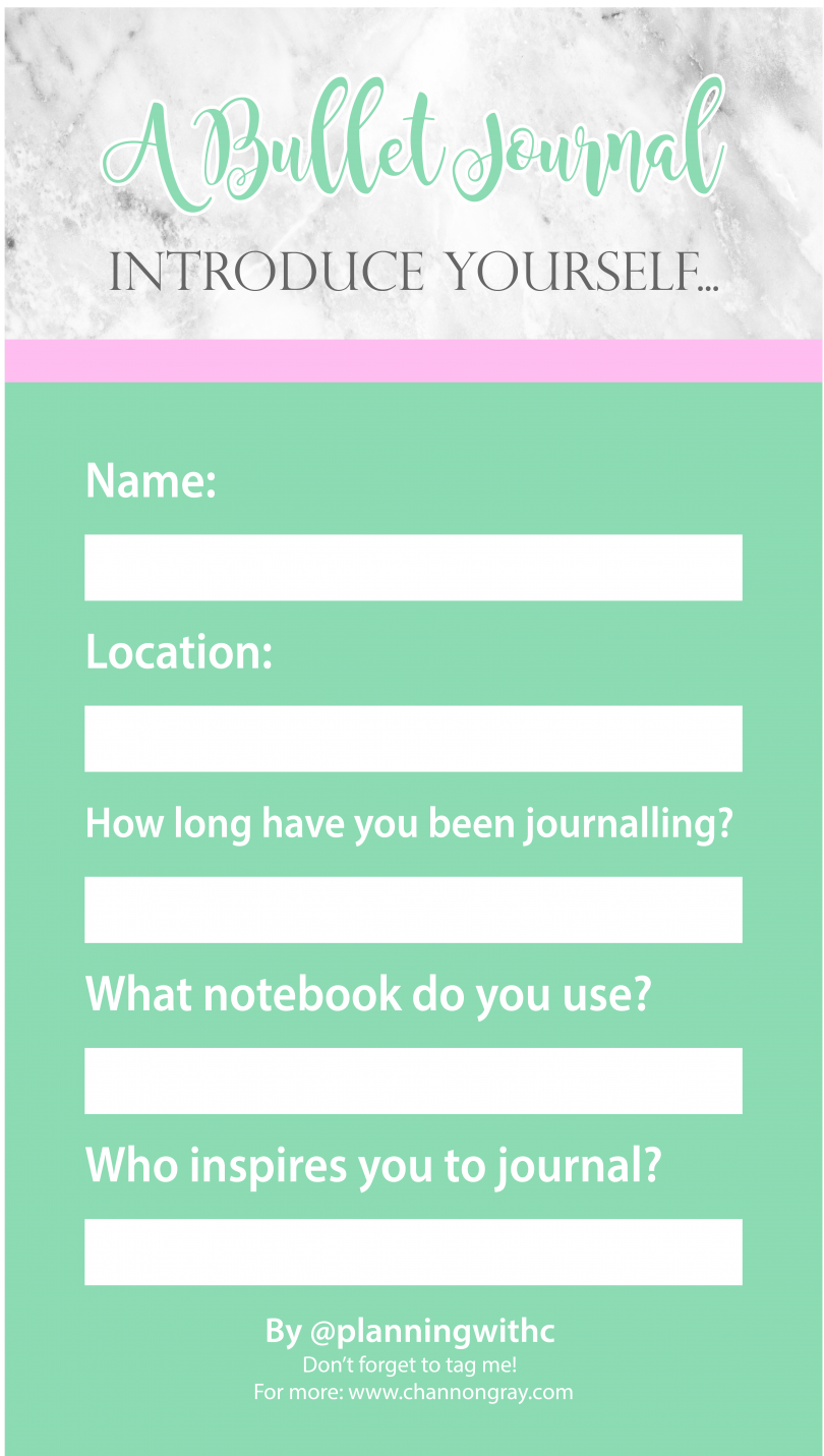 Bullet Journal Inspired Facebook and Instagram Story Templates ...